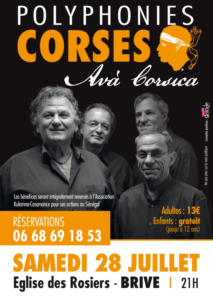Concert de polyphonies et chants corses avec AVA Corsica – CRMT en Limousin